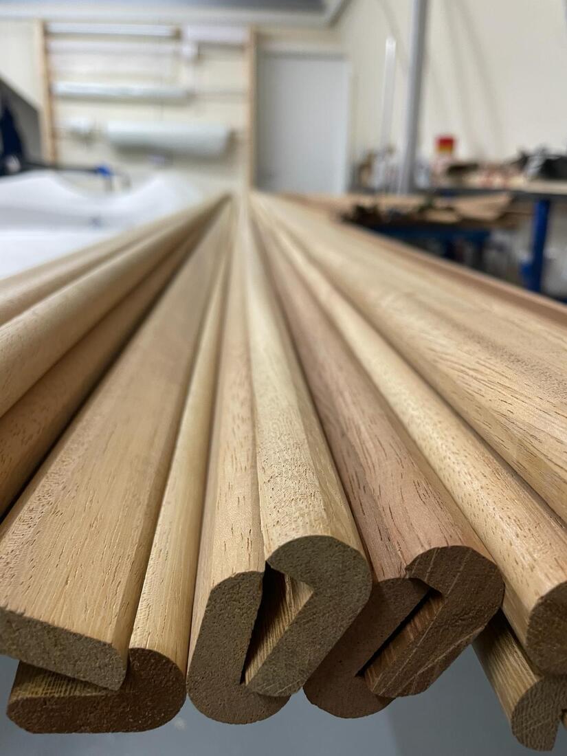 kSail - FFR001 - Firefly Wooden Gunwale Protector - Full Boat Length ...